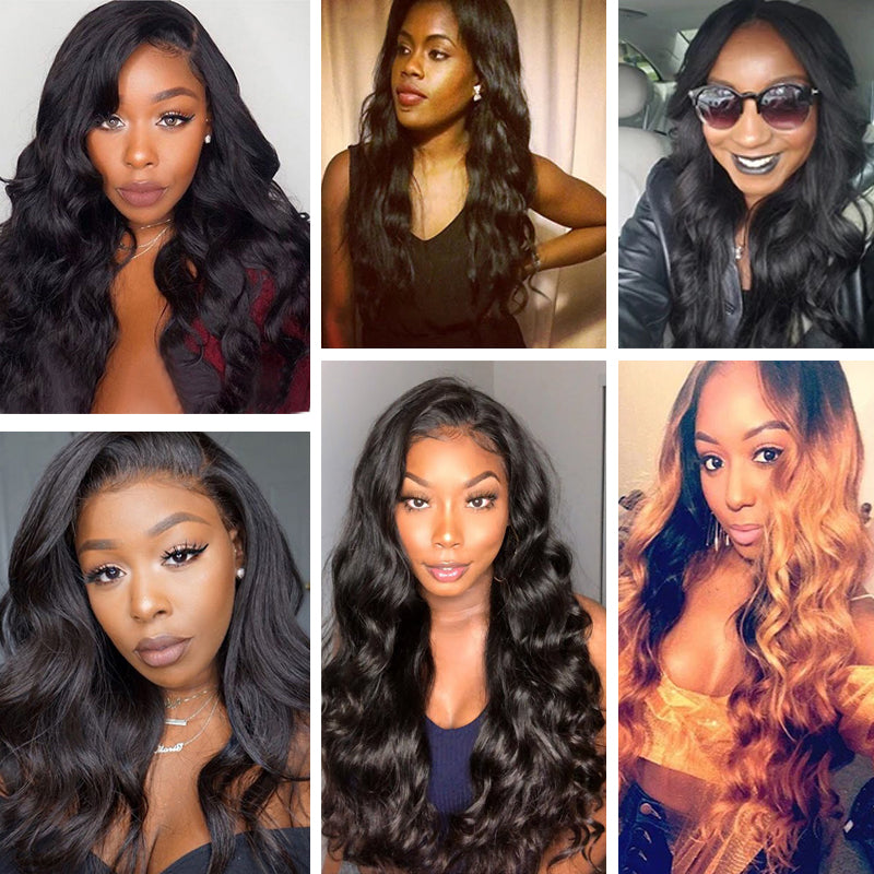 3 Bundle Deals Body Wave 12-32 inch 100% PREMIUM Virgin Hair Extension ...